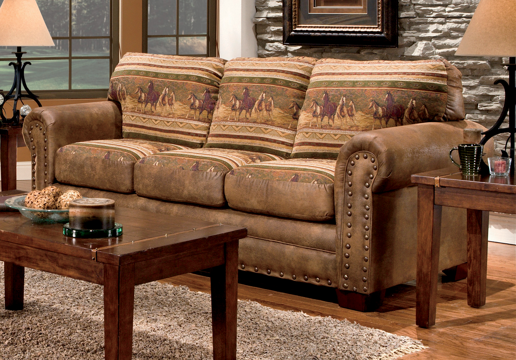 American Furniture Classics Lodge Collection Sofa | Mack's Prairie Wings